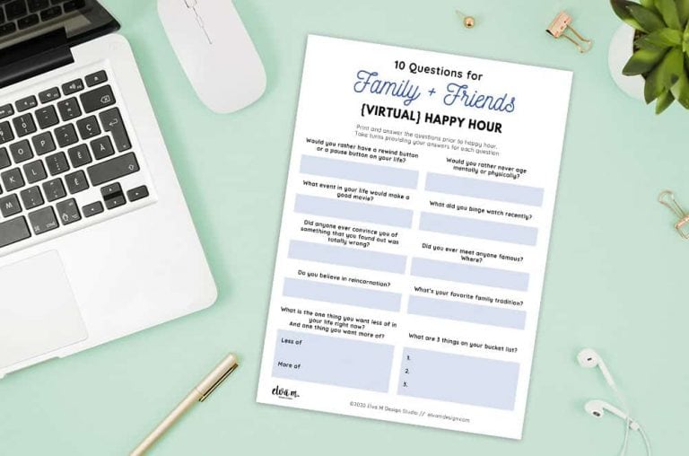 Virtual Happy Hour Activity - Elva M Design Studio