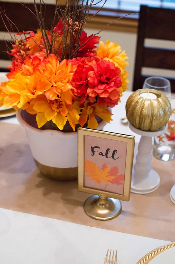 Festive Fall Tablescape - Elva M Design Studio