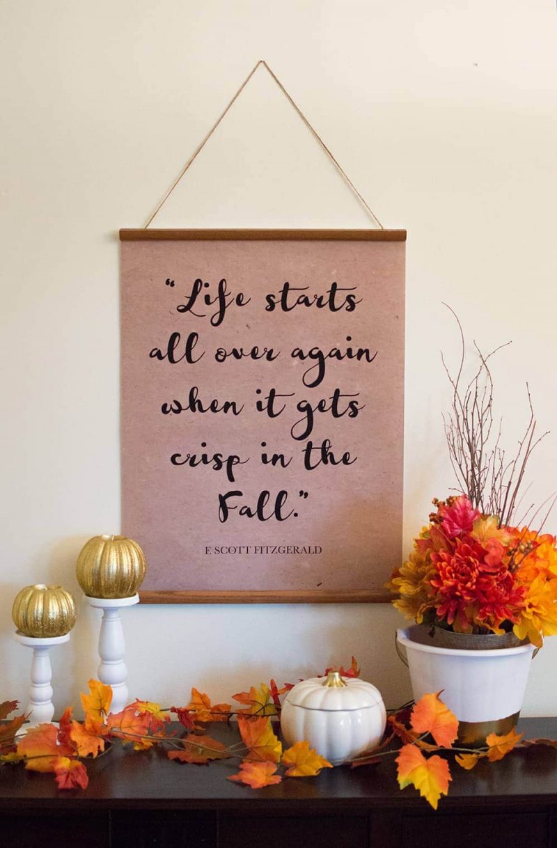 DIY Fall Quote Banners - Elva M Design Studio