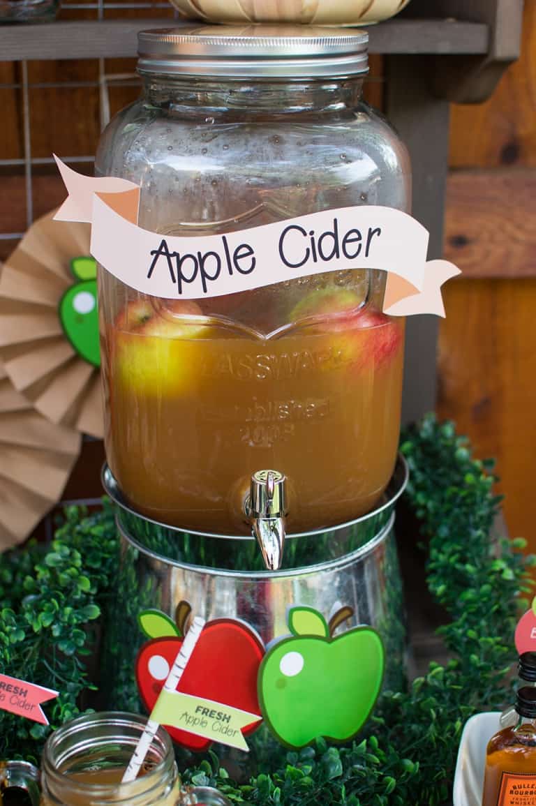 A Refreshing Fall Apple Cider Bar - Elva M Design Studio