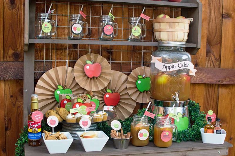 A Refreshing Fall Apple Cider Bar - Elva M Design Studio
