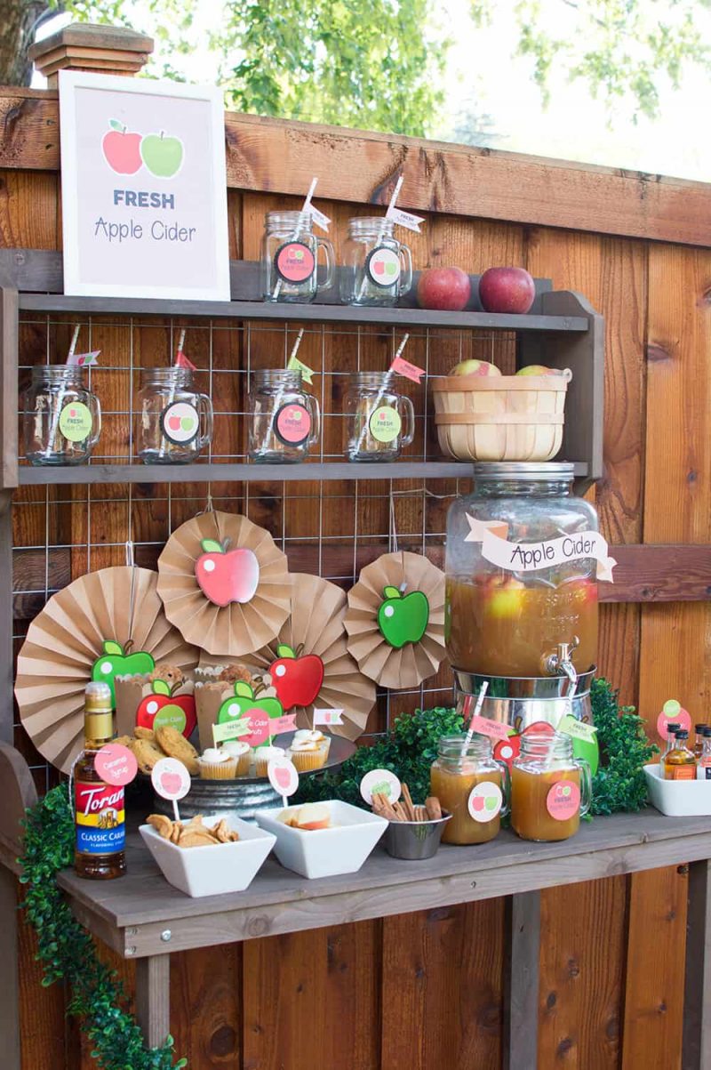 A Refreshing Fall Apple Cider Bar - Elva M Design Studio