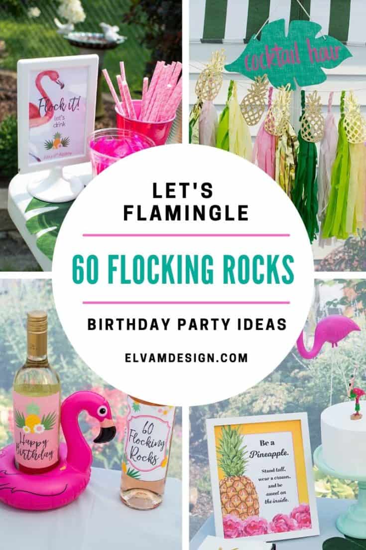 Let's Flamingle: 60 Flocking Rocks Pineapple Flamingo Party - Elva M ...