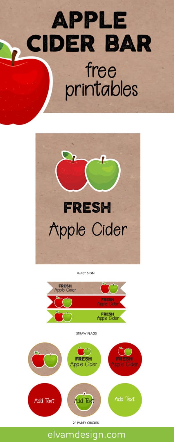 A Refreshing Fall Apple Cider Bar - Elva M Design Studio