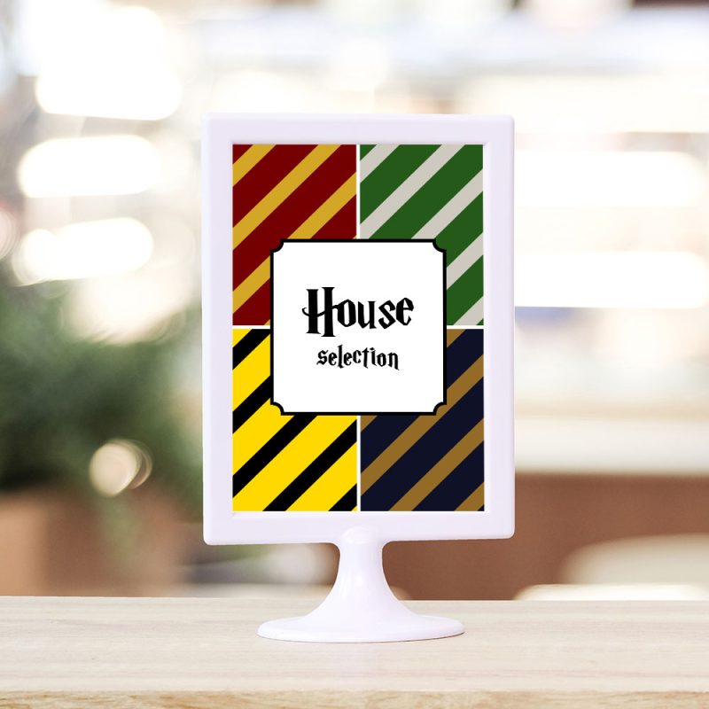 Free Harry Potter Hogwarts House Signs and Badges - Elva M Design Studio