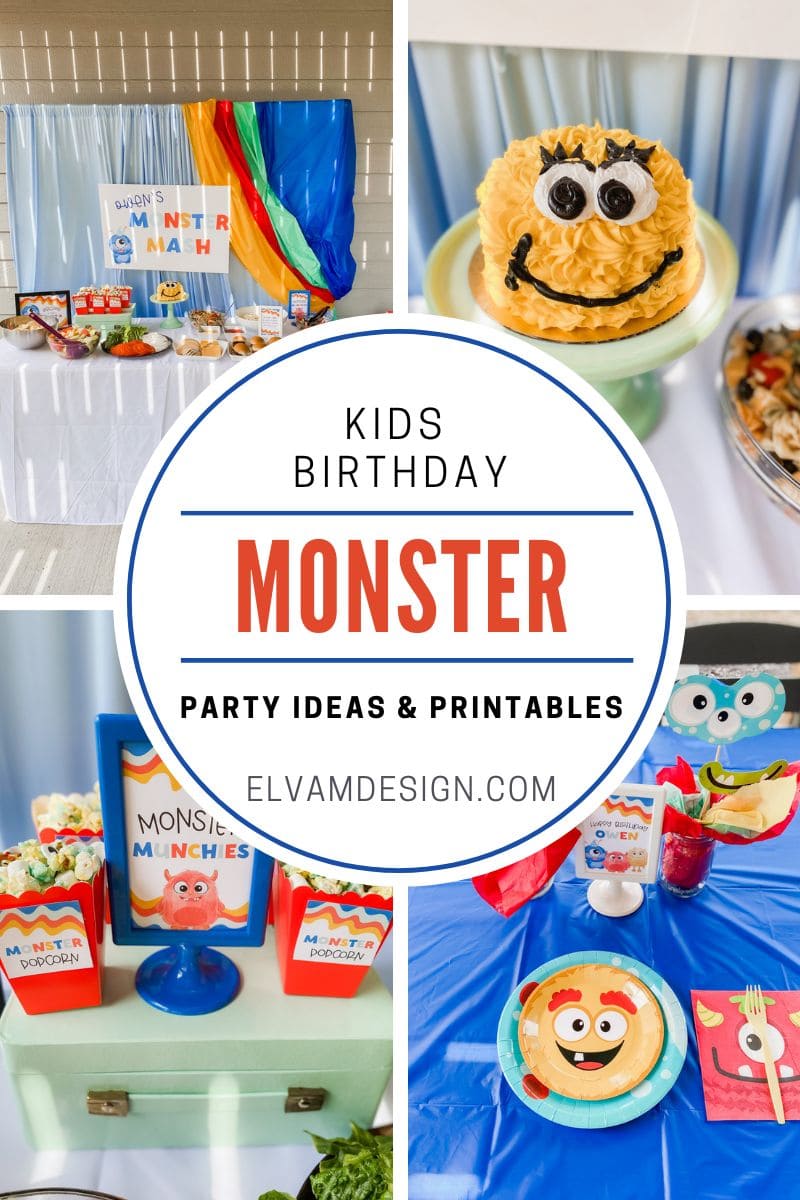 A Fun and Friendly Monster Birthday Party - Elva M Design Studio
