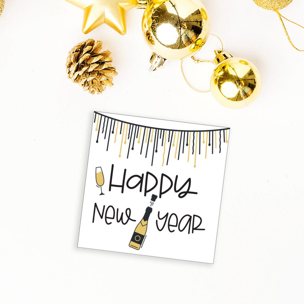 Happy New Year Favor Tags - Elva M Design Studio