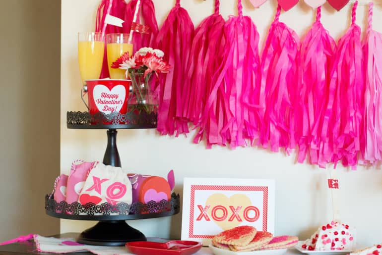 "Love" Valentine's Day Party with Free Printable - Elva M Design Studio