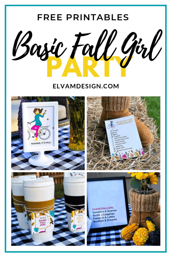 Basic Fall Girl Party Printables - Elva M Design Studio