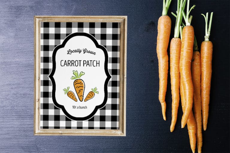 Carrot Patch Printables - Elva M Design Studio