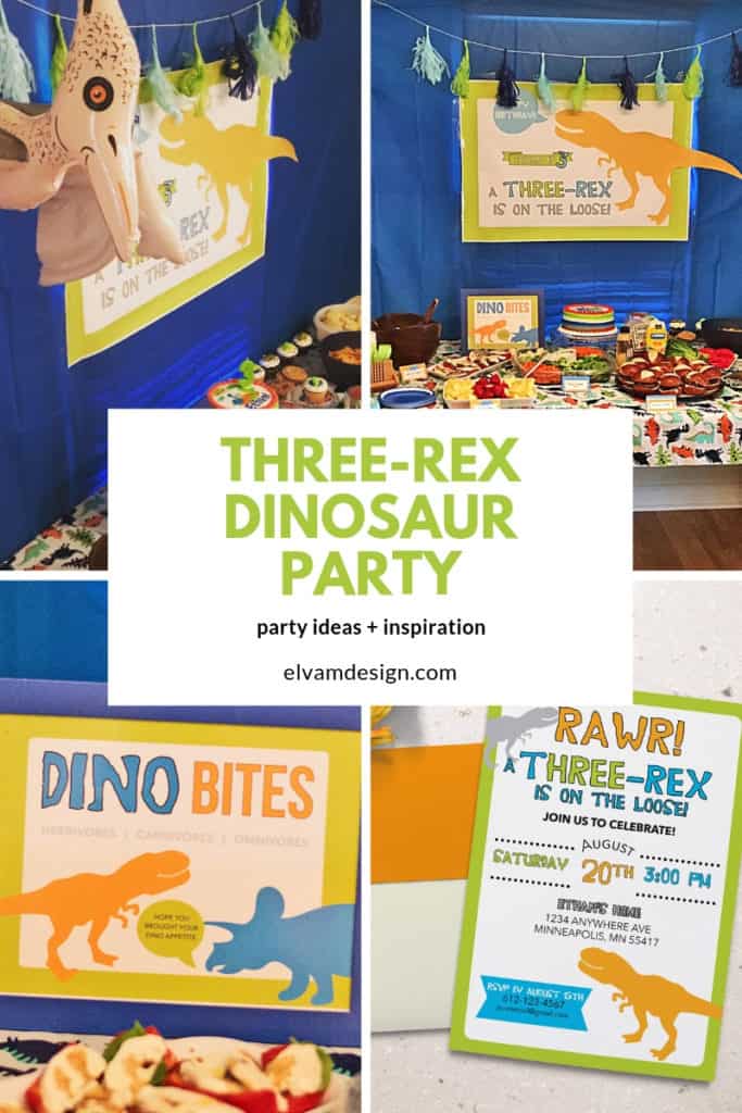 Rawr! A Three-Rex Dinosaur Birthday Party - Elva M Design Studio