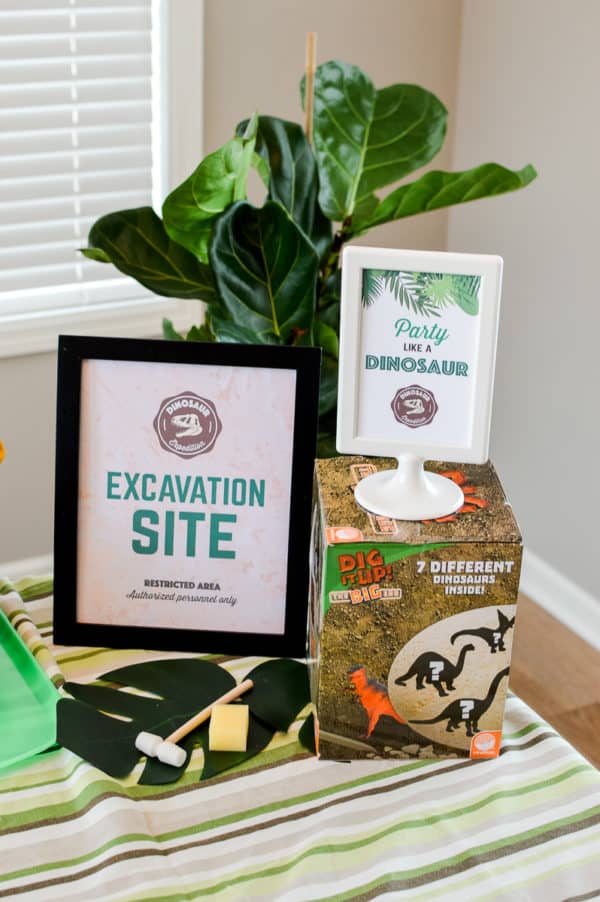 Dinosaur Dig Up Activity with Free Printables - Elva M Design Studio