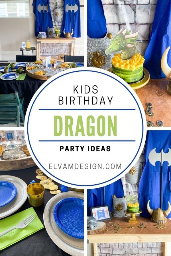 Dragon Birthday Party Ideas - Elva M Design Studio