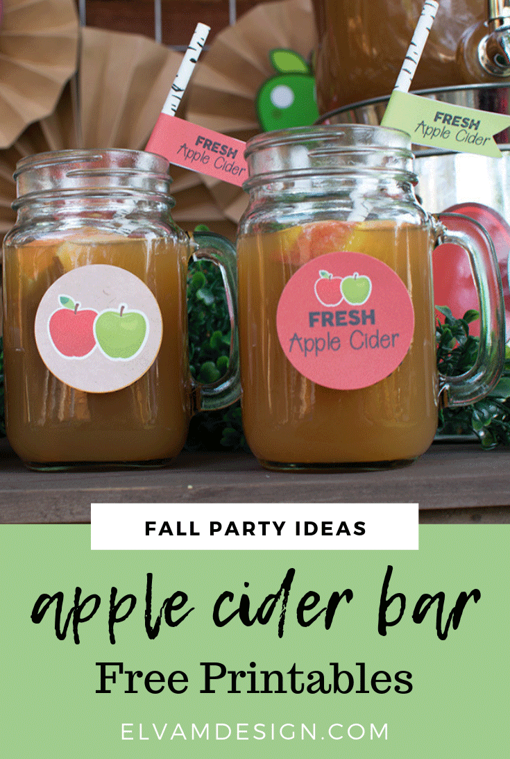 A Refreshing Fall Apple Cider Bar - Elva M Design Studio
