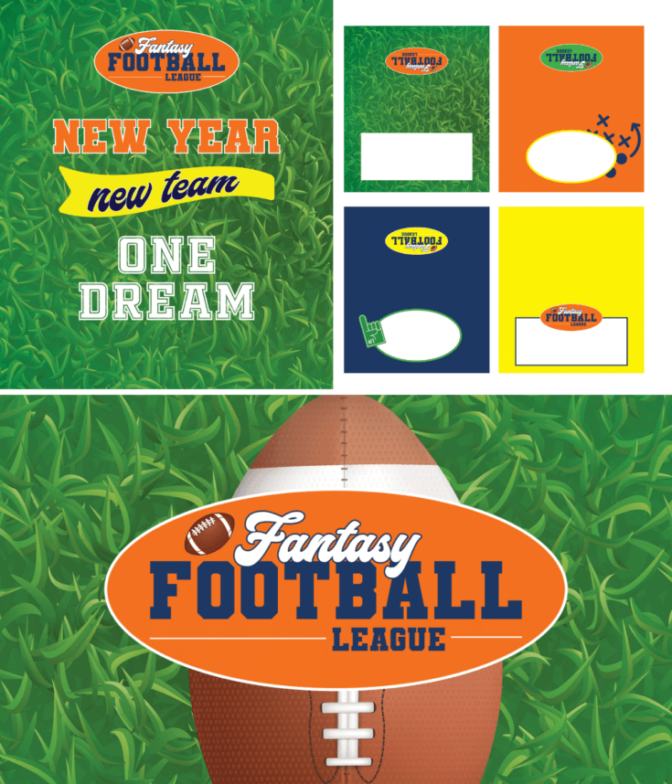 Fantasy Football Draft Party Free Printables - Elva M Design Studio