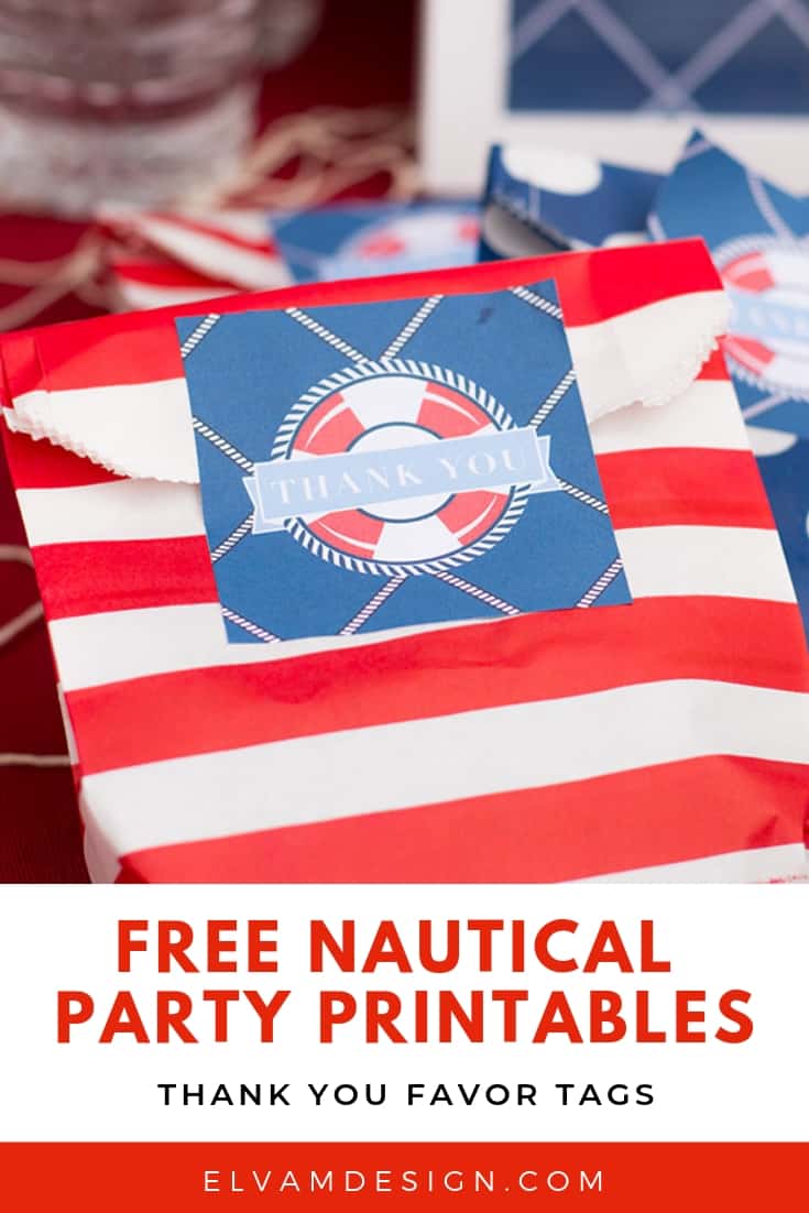 Set Sail: Free Nautical Party Printables - Elva M Design Studio