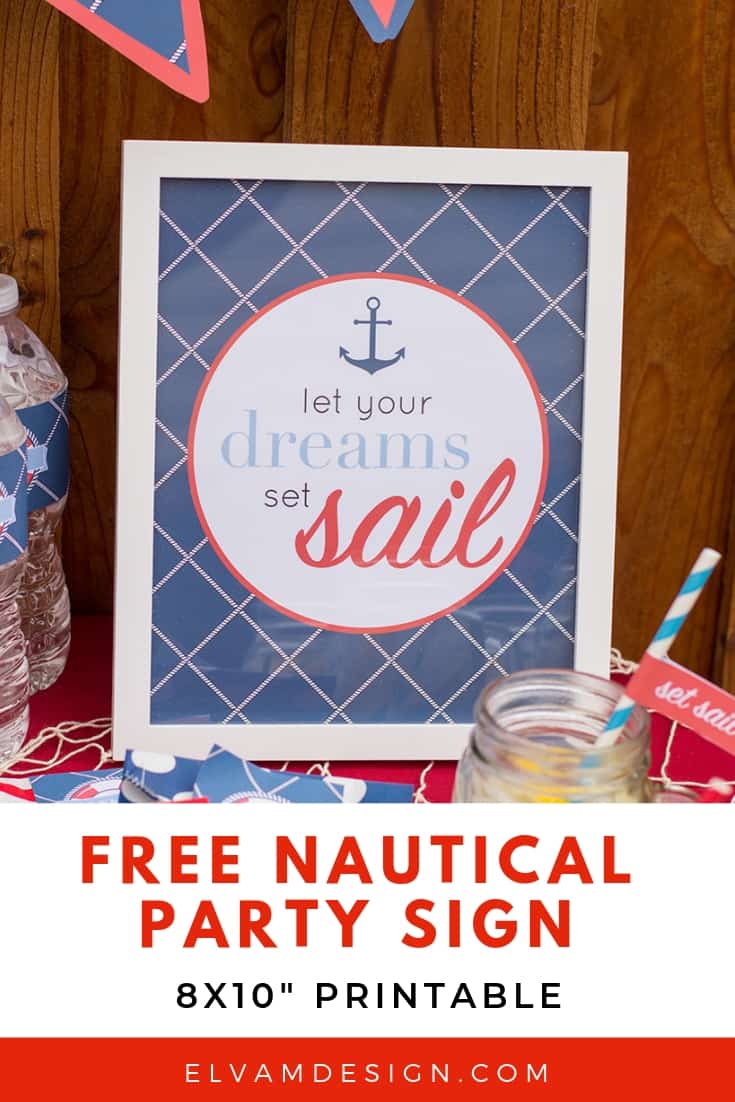 Set Sail: Free Nautical Party Printables - Elva M Design Studio