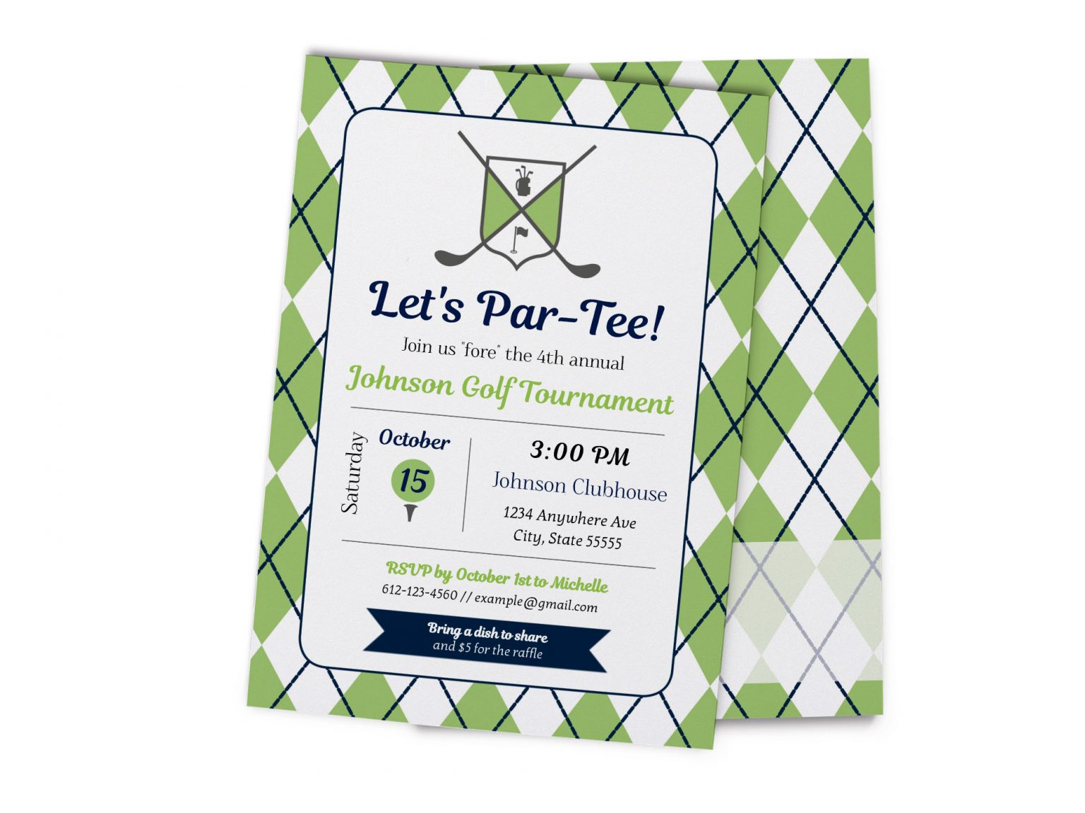 Golf Party Invitation - Elva M Design Studio