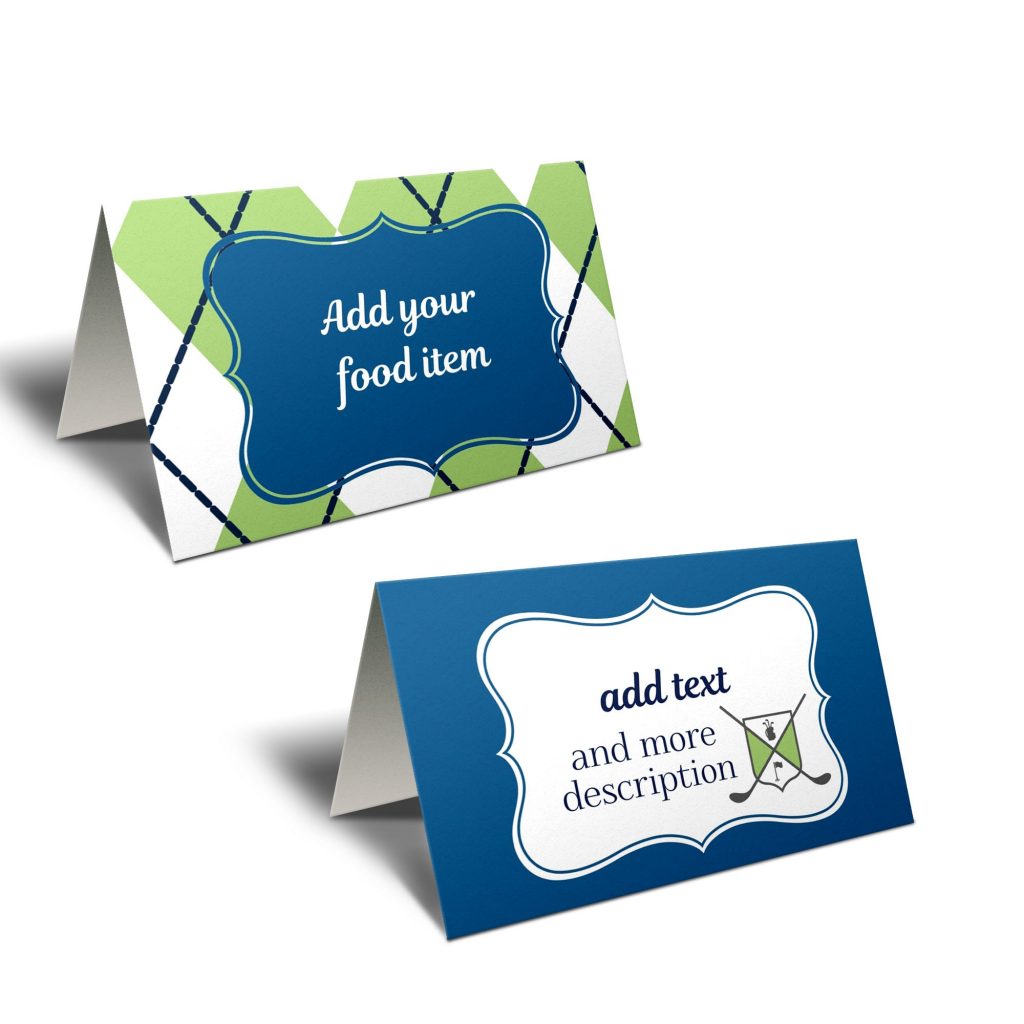 Holiday Potluck Food Tent Cards - Elva M Design Studio