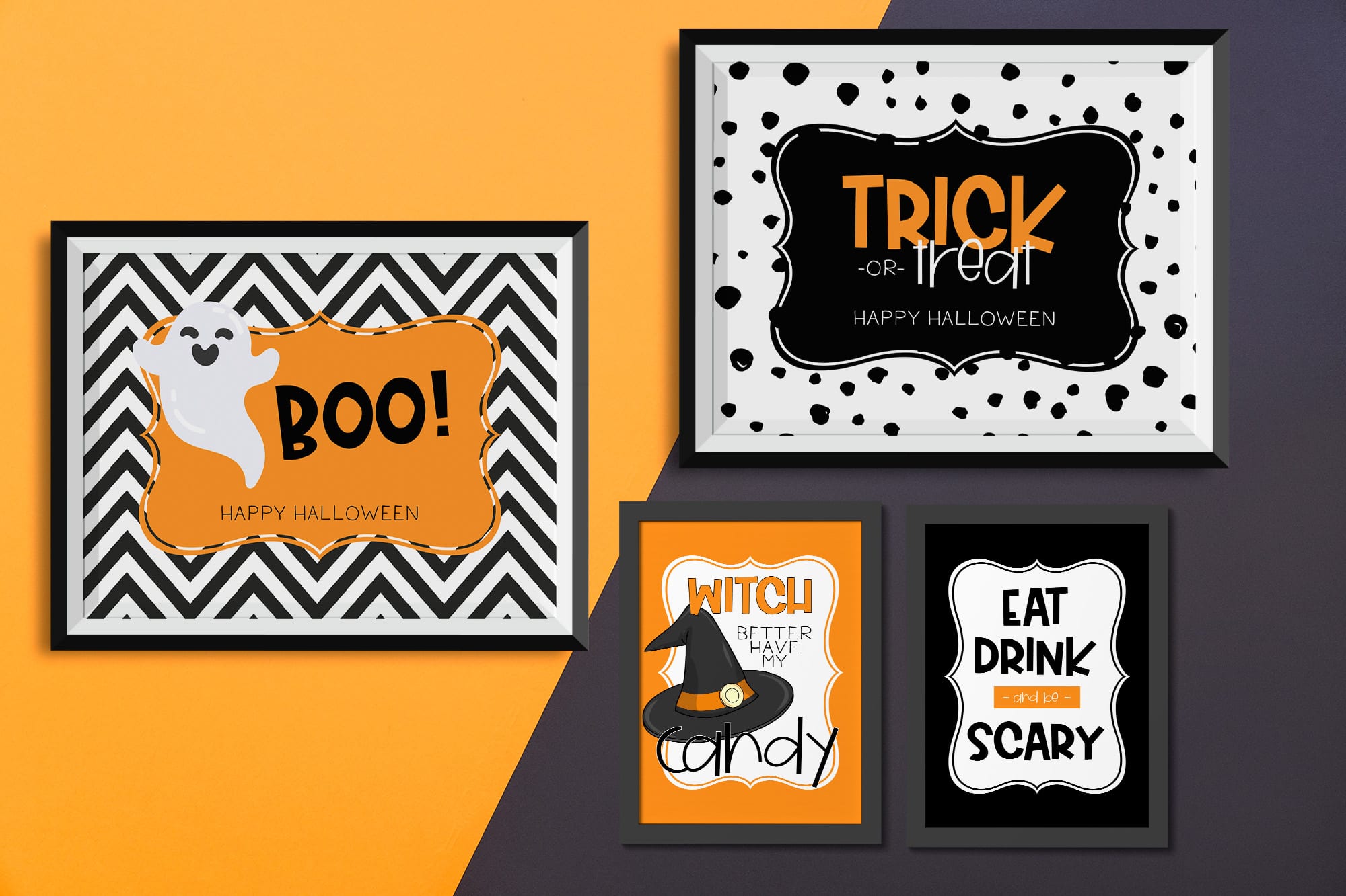 The Witching Hour: Free Halloween Printables - Elva M Design Studio