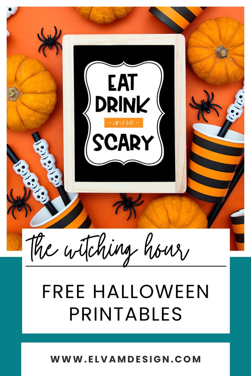 The Witching Hour: Free Halloween Printables - Elva M Design Studio