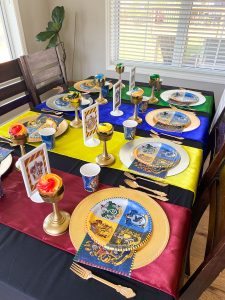 Hogwarts Houses Harry Potter Party Tablescape - Elva M Design Studio