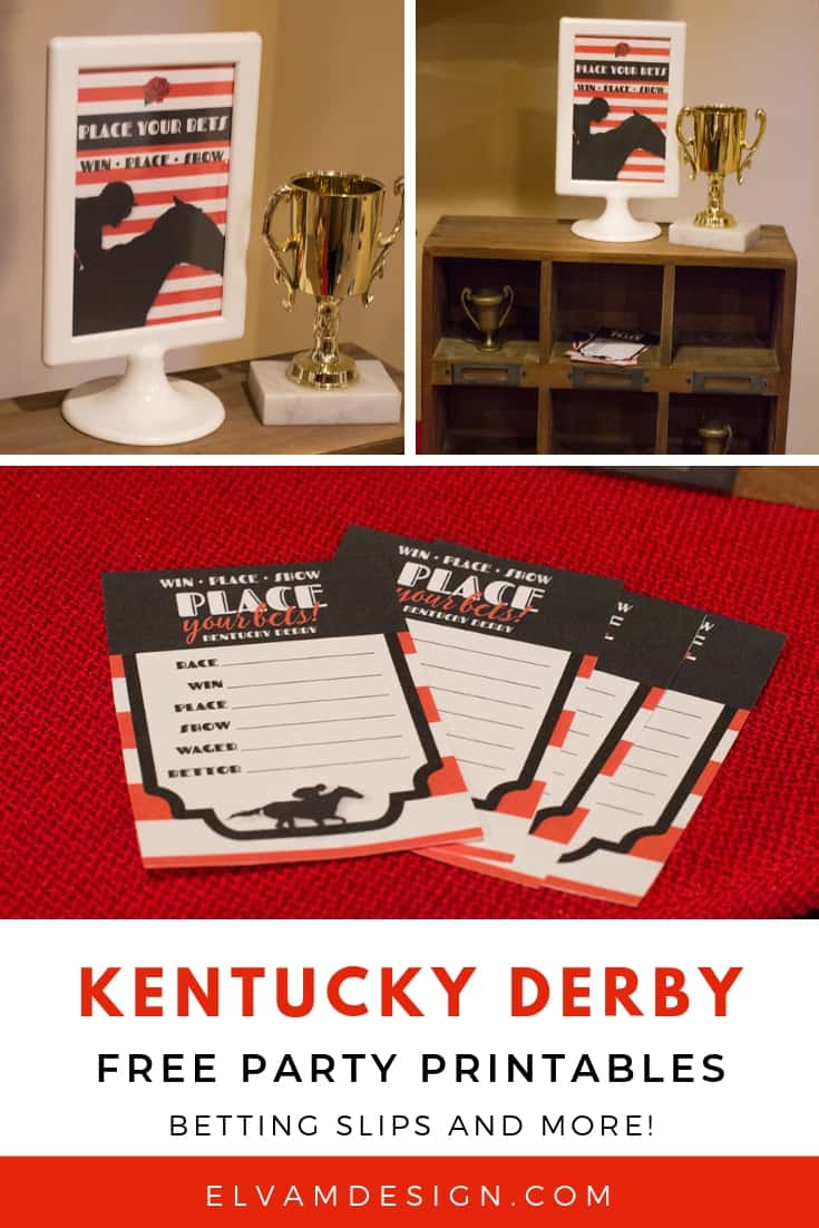 Kentucky Derby Party with Free Printables - Elva M Design Studio