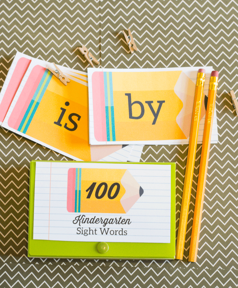 100 Kindergarten Sight Words Free Printable - Elva M Design Studio