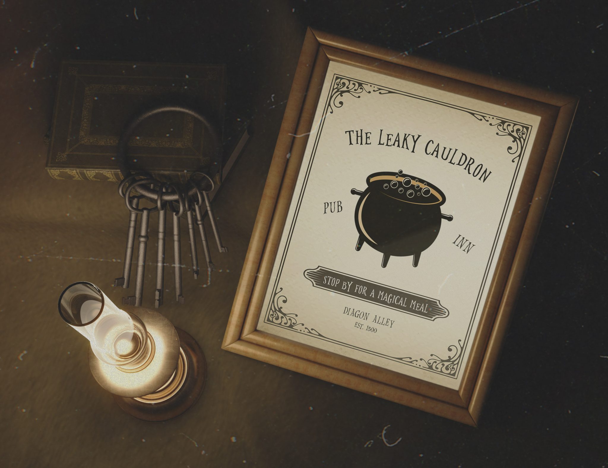 Free Harry Potter Leaky Cauldron Sign - Elva M Design Studio