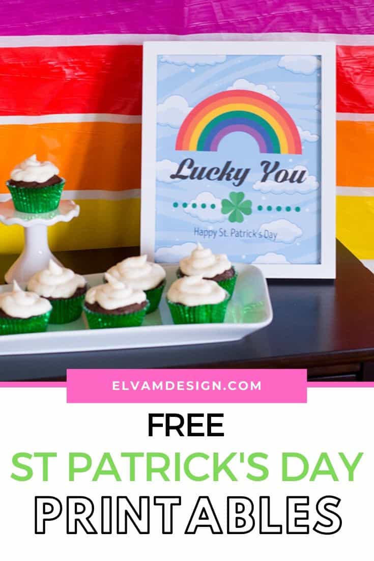 Free St. Patrick's Day Printables - Lucky You! - Elva M Design Studio