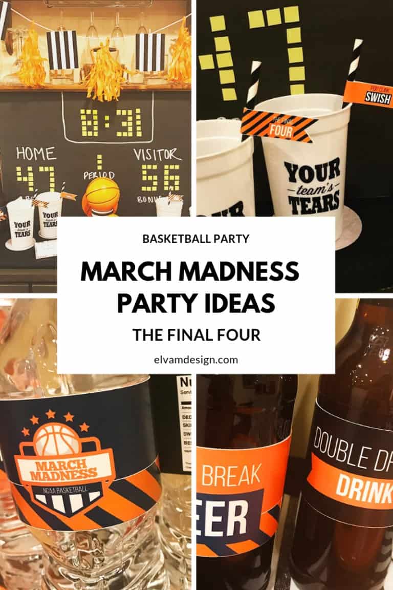 March Madness Party Printables - Elva M Design Studio