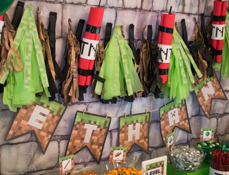 Minecraft Birthday Party (with Free Printables) - Elva M Design Studio