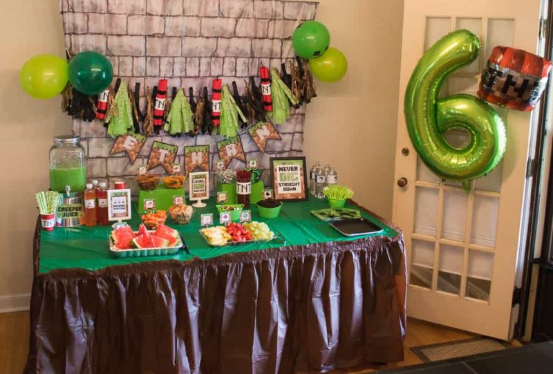 Minecraft Birthday Party Ideas + Free Printables - Elva M Design Studio