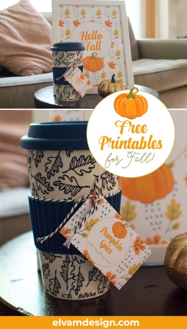 Pumpkin Spice and Everything Nice Free Fall Printables - Elva M Design ...