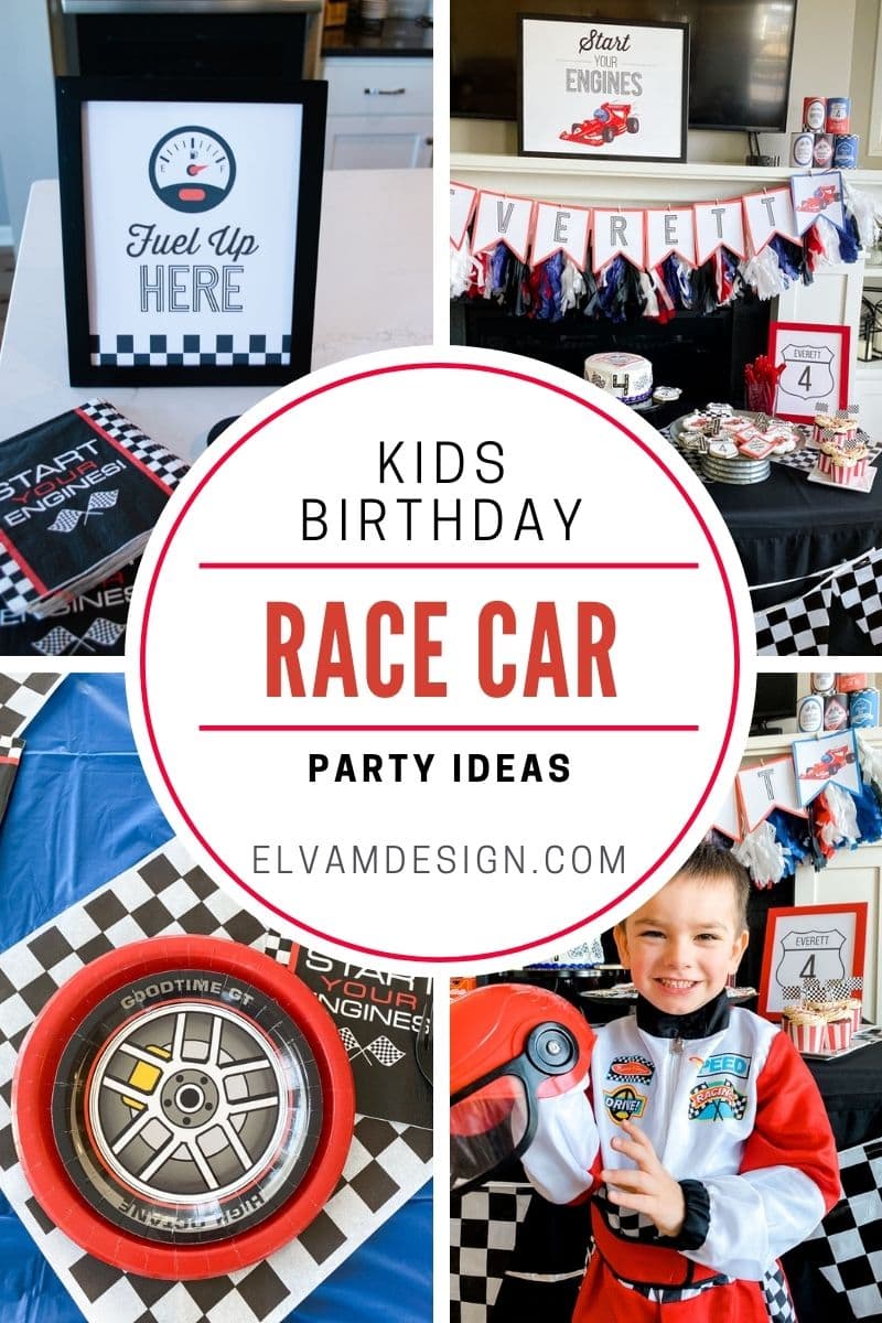 Rev Up Your Engines: Race Car Birthday Party - Elva M Design Studio