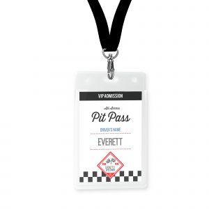 Race Car Pit Pass (Editable Template) - Elva M Design Studio