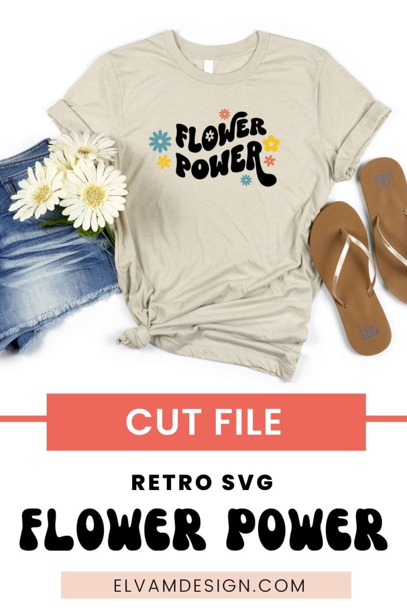 Retro Flower Power SVG - Elva M Design Studio