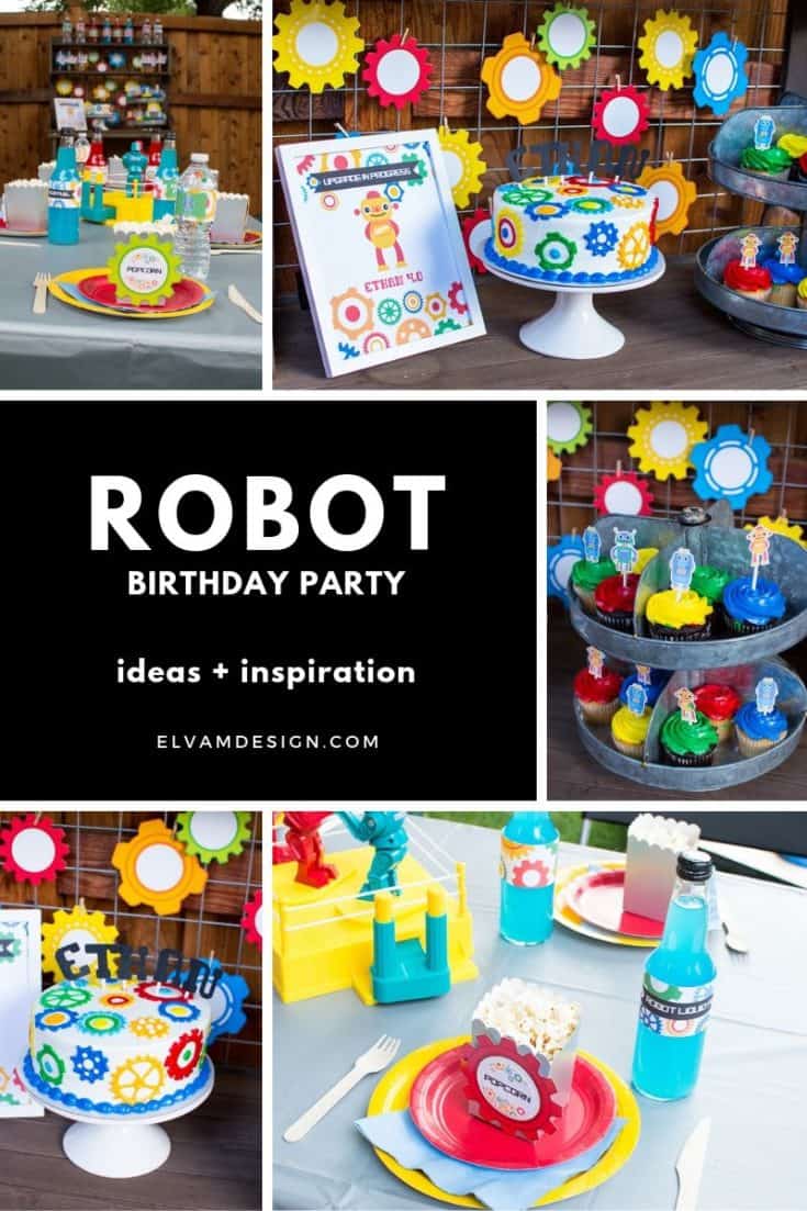 Robot Birthday Party: Upgrading to 4.0 - Elva M Design Studio