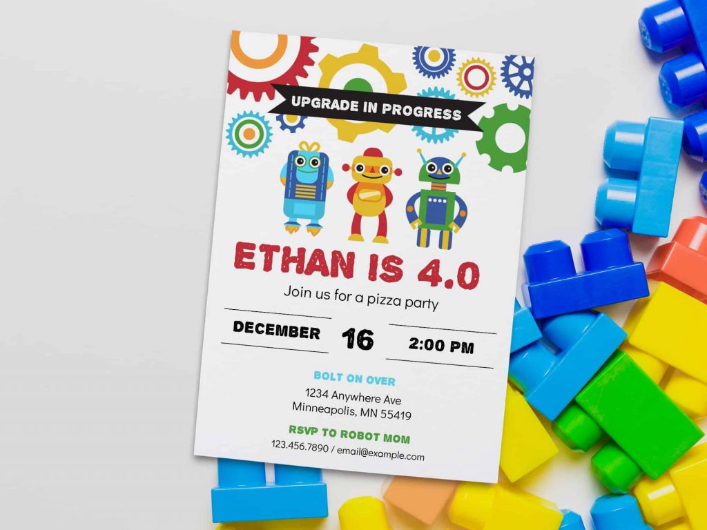 Robot Invitation Wording