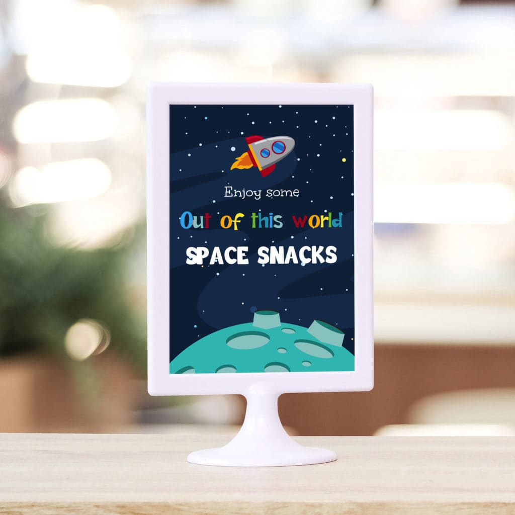 Blast off! Outer Space Birthday Party Ideas - Elva M Design Studio