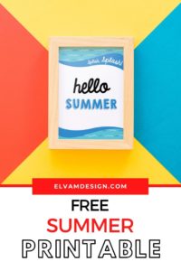 Free Summer Printable - Elva M Design Studio