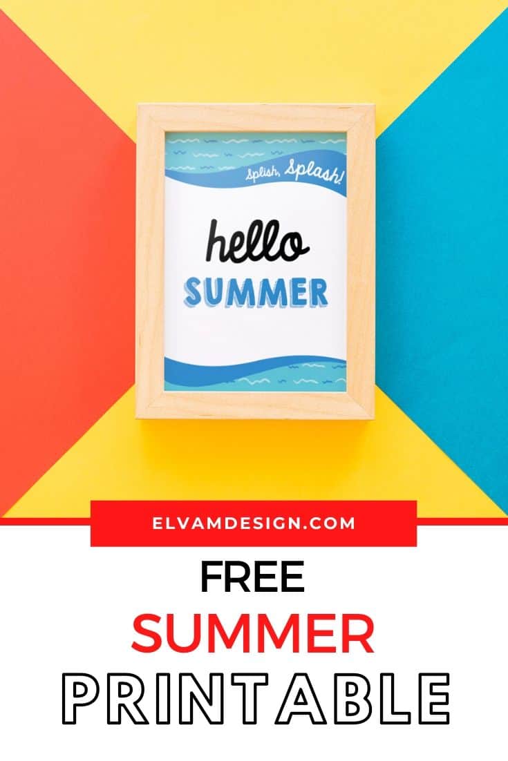 Free Summer Printable - Elva M Design Studio